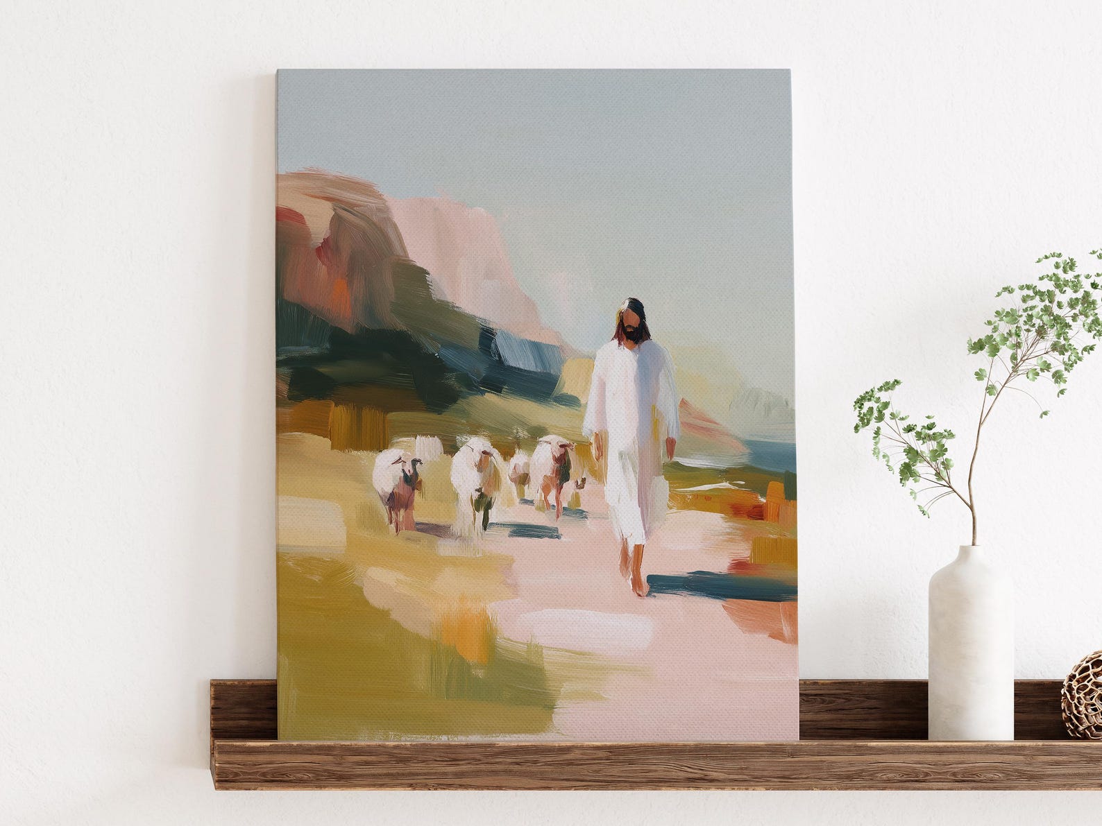 Jesus Artful Shepherd Art Artful Jesus Oil Painting Good Shepherd ...