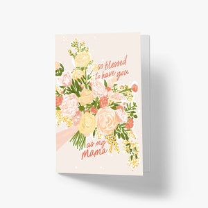 Mothers Day Greeting Card - PRINTABLE Floral Flower Bouquet Christian ...