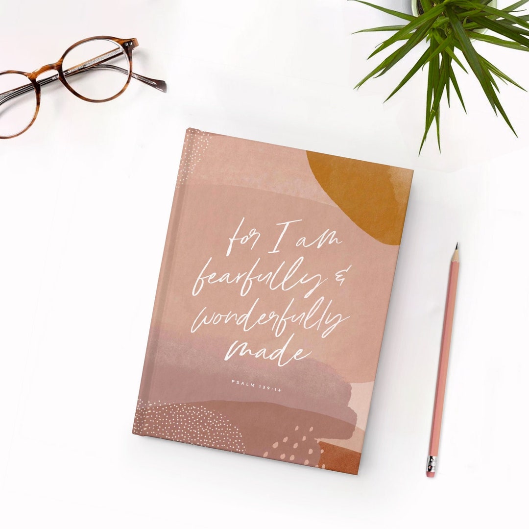 Christian Journal Lined Faith Prayer Notebook Cute Handwriting Design ...