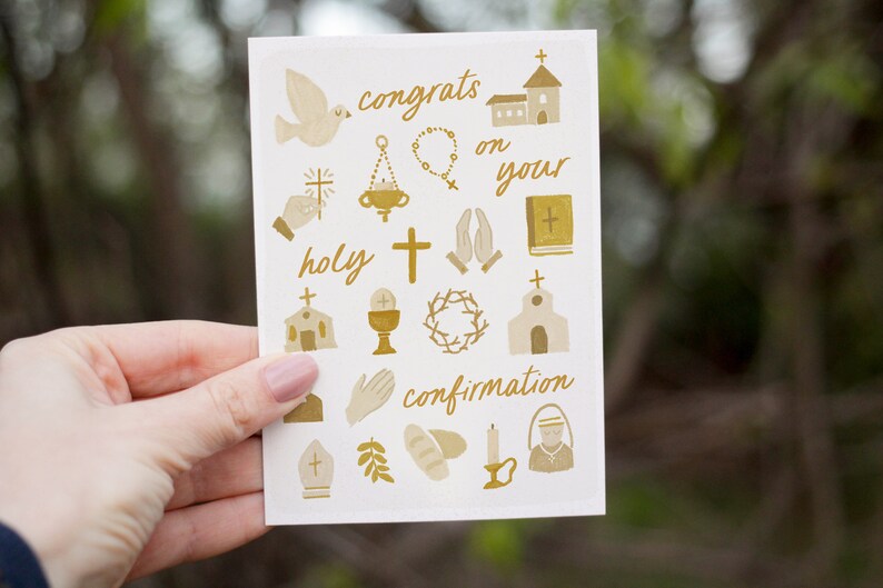 Happy Holy Confirmation Congrats Greeting Card - PRINTABLE Religious ...