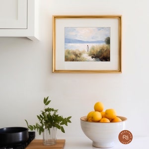 Abstract Landscape Jesus Oil Painting Modern Christian Wallart Catholic ...