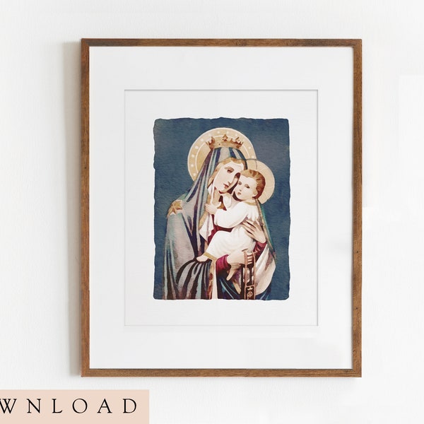 Abstract Virgin Mary - Etsy
