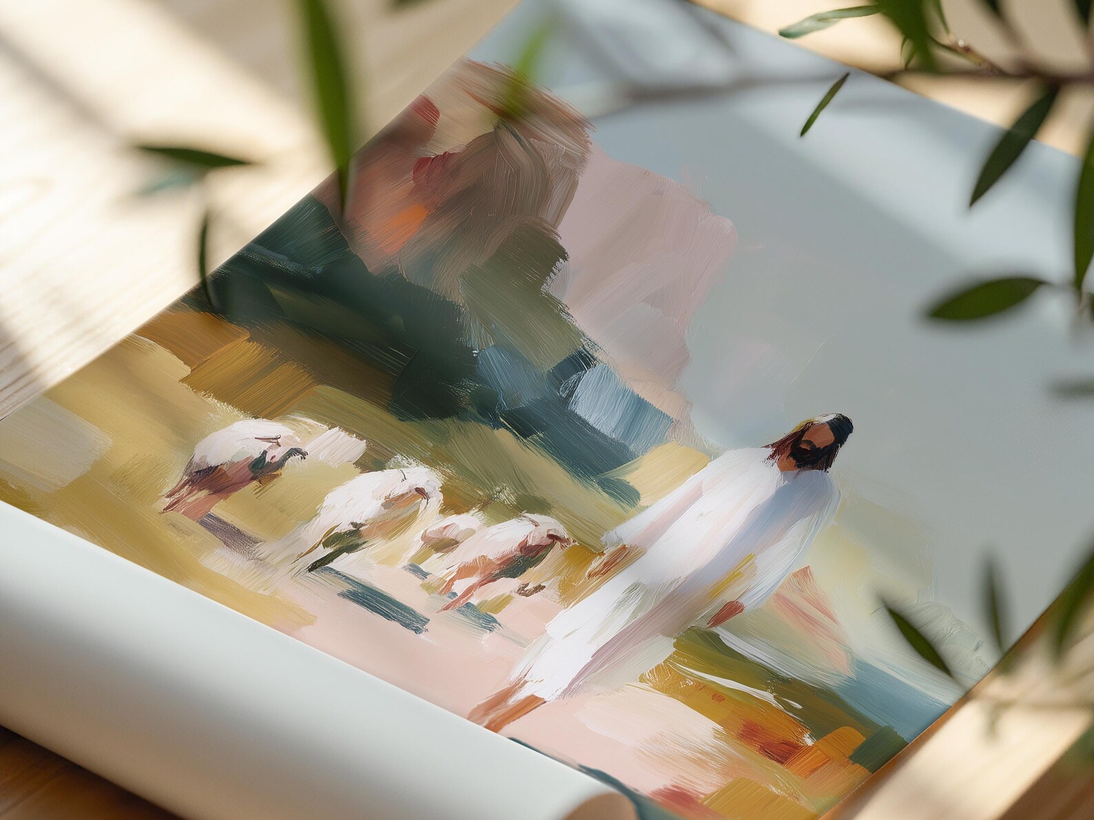 Jesus Artful Shepherd Art Artful Jesus Oil Painting Good Shepherd ...
