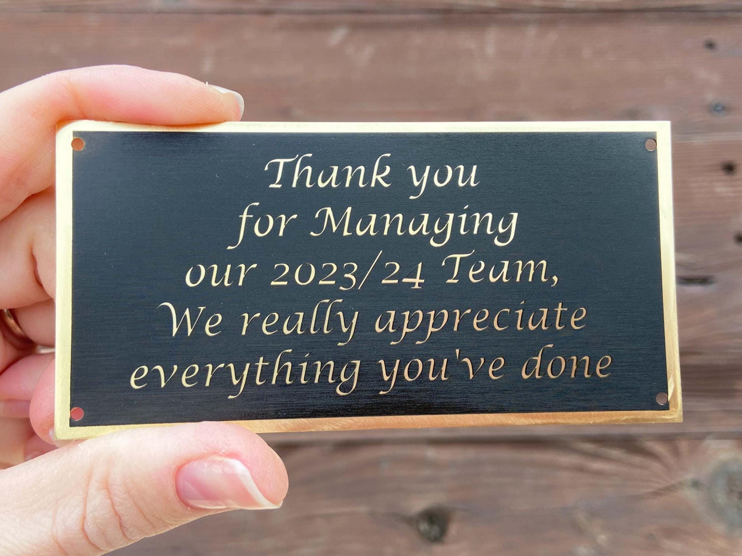 Engraved Brass Plate: Brass Name Plaque, Memorial Plaque, Pet Urn Name ...