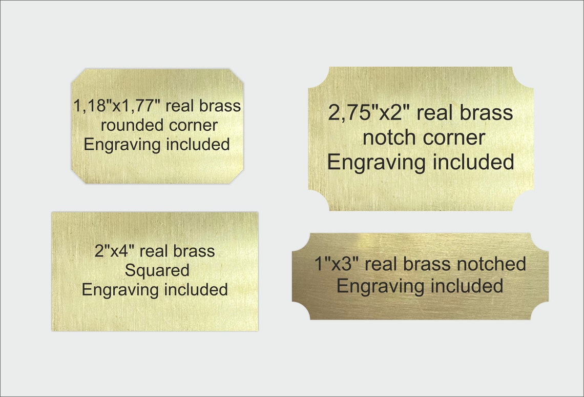 1x3 Brass Name Plate Engraved Pet Memorial Name Plate Brass - Etsy