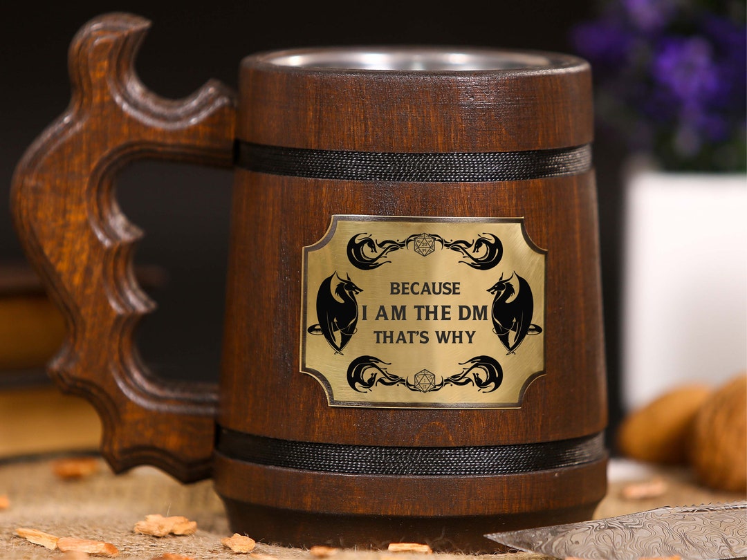 Dungeons and Dragons Mug, Dungeon Master Mug Because I Am DM That's Why ...
