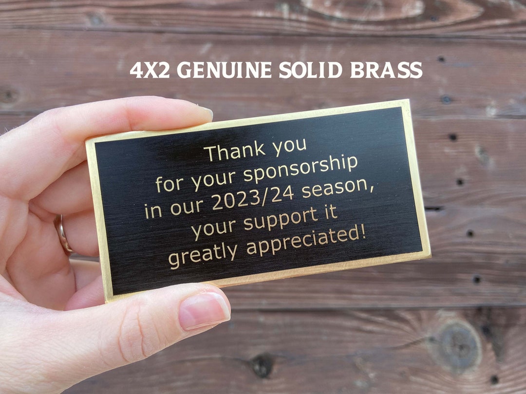 Brass Name Plate, Metal Name Plate, Brass Plaque, Pet Memorial Plate ...