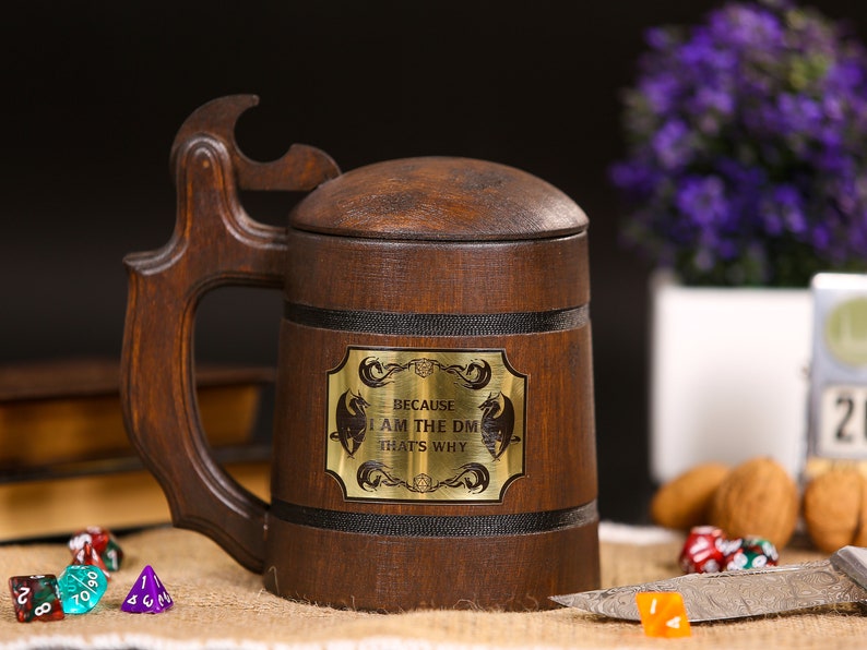 Dungeon Master Tankard, Dungeon Master Mug With Lid, Dungeons and ...