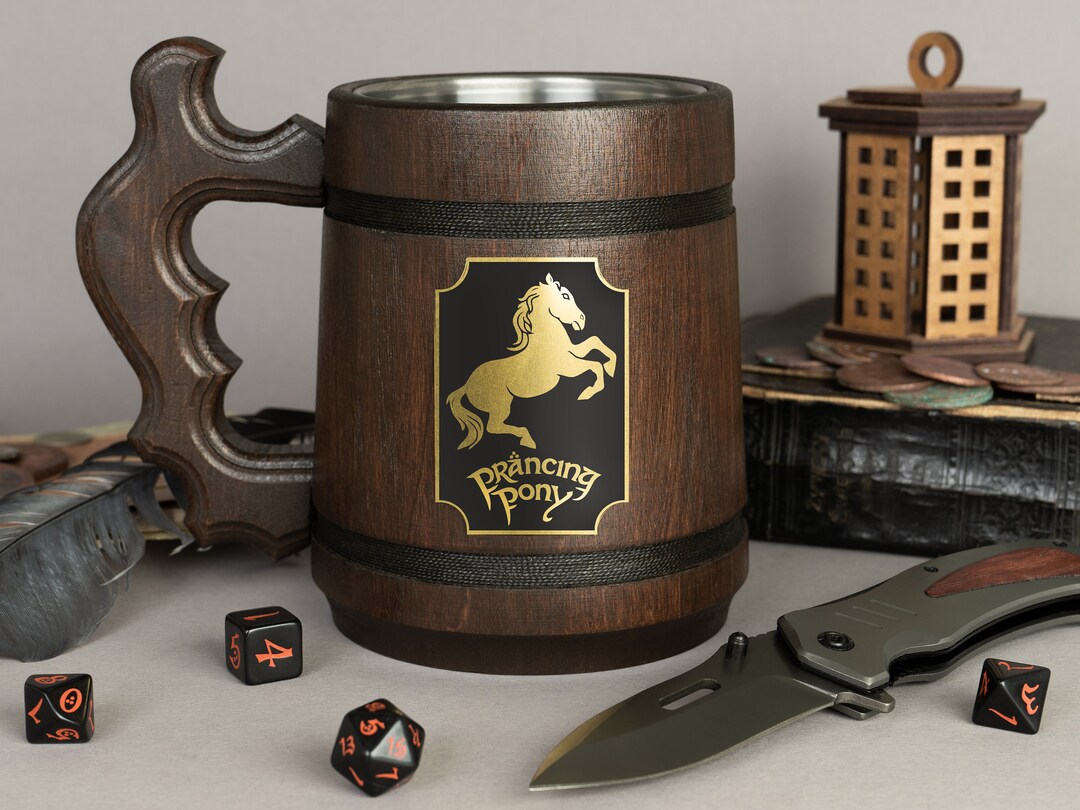 Prancing Pony Mug Prancing Pony Tankard LOTR Mug Lord of - Etsy