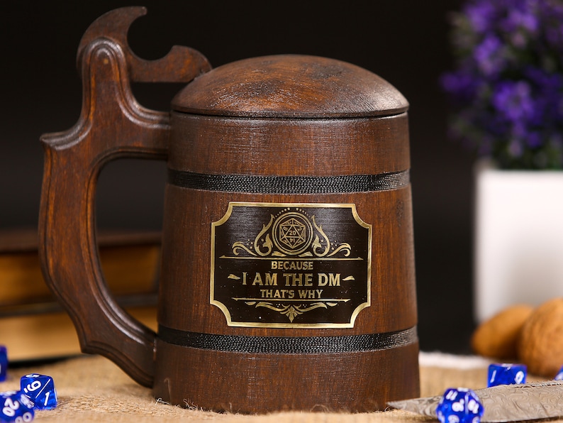 Dungeon Master Tankard, Dungeon Master Mug With Lid, Dungeons and ...