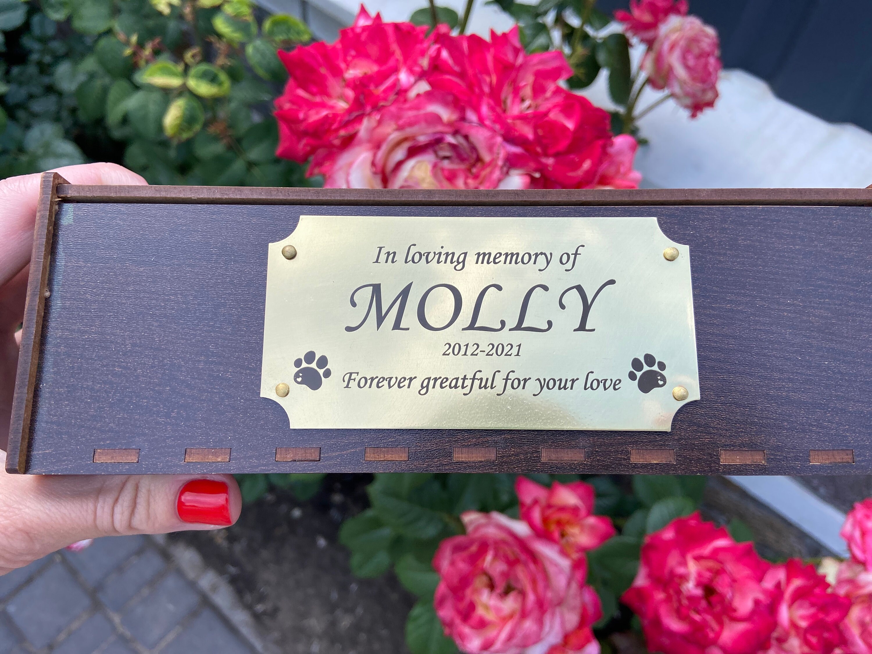 2x4 Engraved Brass Name Plate Brass Name Plaque Pet Memorial - Etsy
