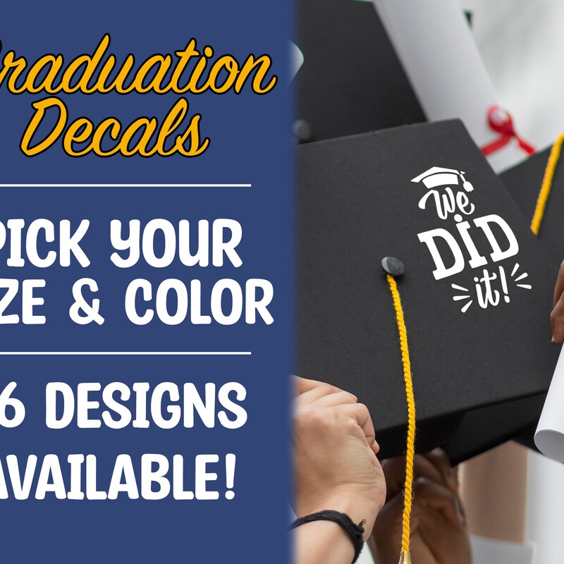Graduation Cap Decal - Etsy