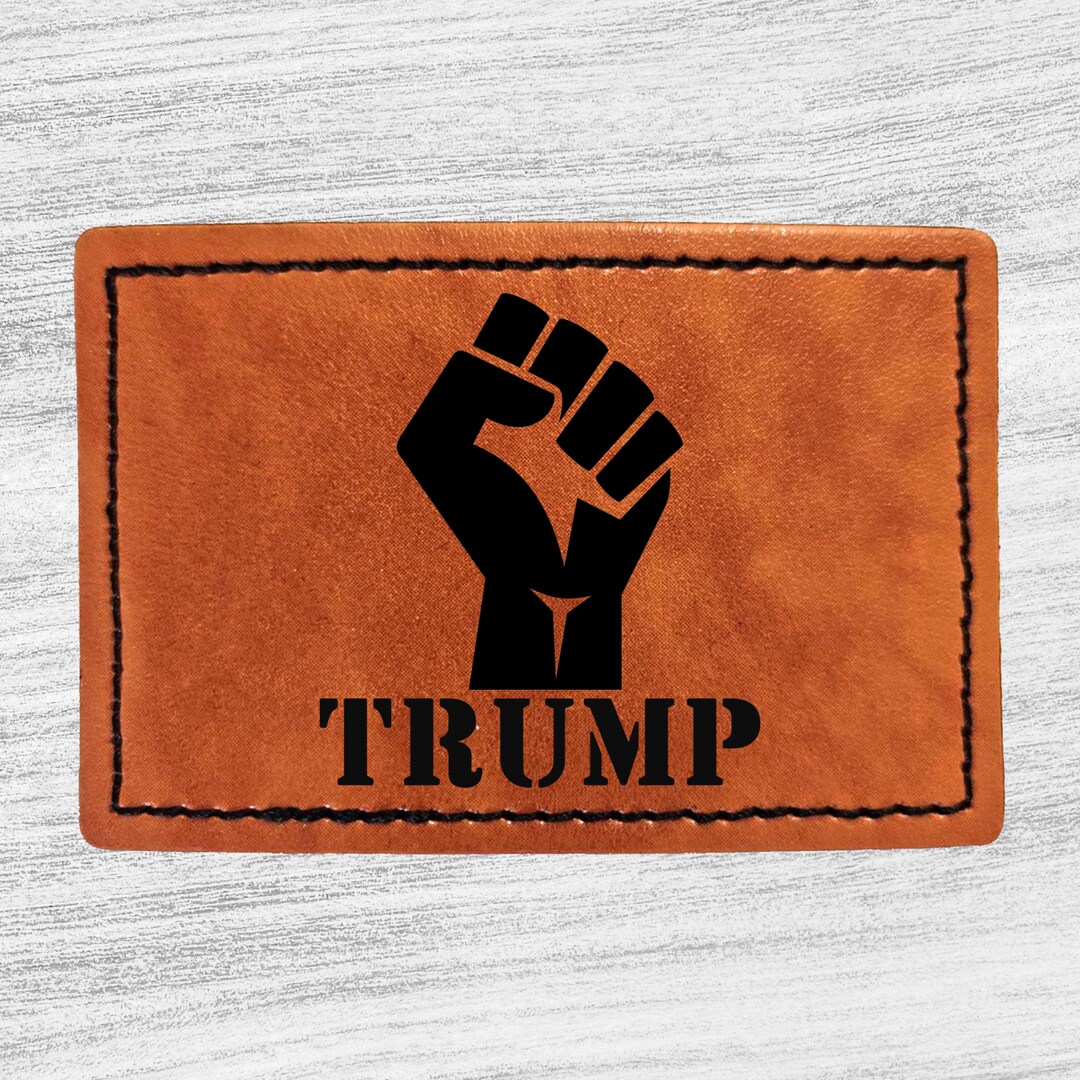 Trump Vance 2024 Fist MAGA Iron on Leather Patch, Make America Great ...