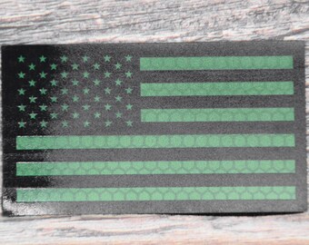 Green American Flag Patch - Etsy