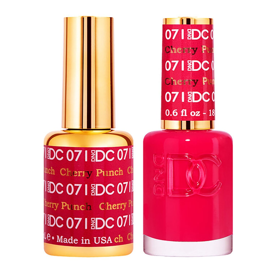 DND DC Cherry Punch 071 Soak off DND Gel Polish Matching Nail - Etsy