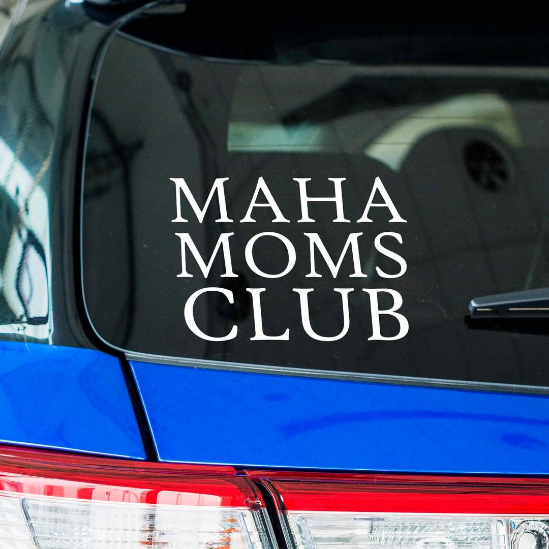 RFK Trump MAHA Moms Club Vinyl Sticker, USA Make America Healthy Again ...