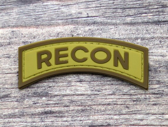 Recon Tab PVC Patch Removable Badge Military Emblem Tab - Etsy