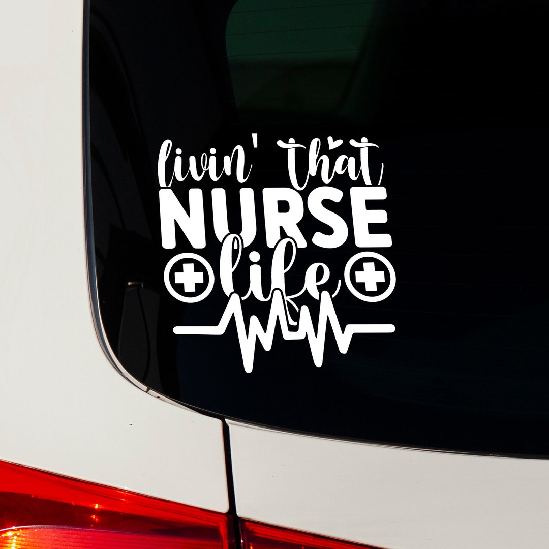 Nurse Life Sticker, Nursing Vinyl Decal Stickers for Car, Laptop ...