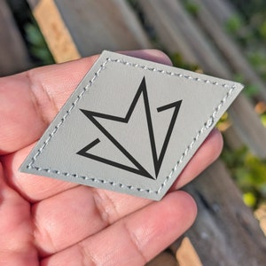 Your Logo Iron on Leather Patches Personalized Custom Logo, Iron on ...