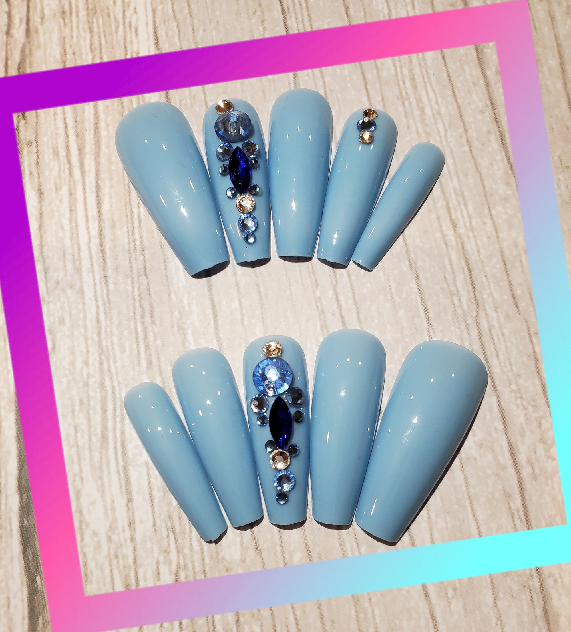 Cute Light Blue Nail Designs