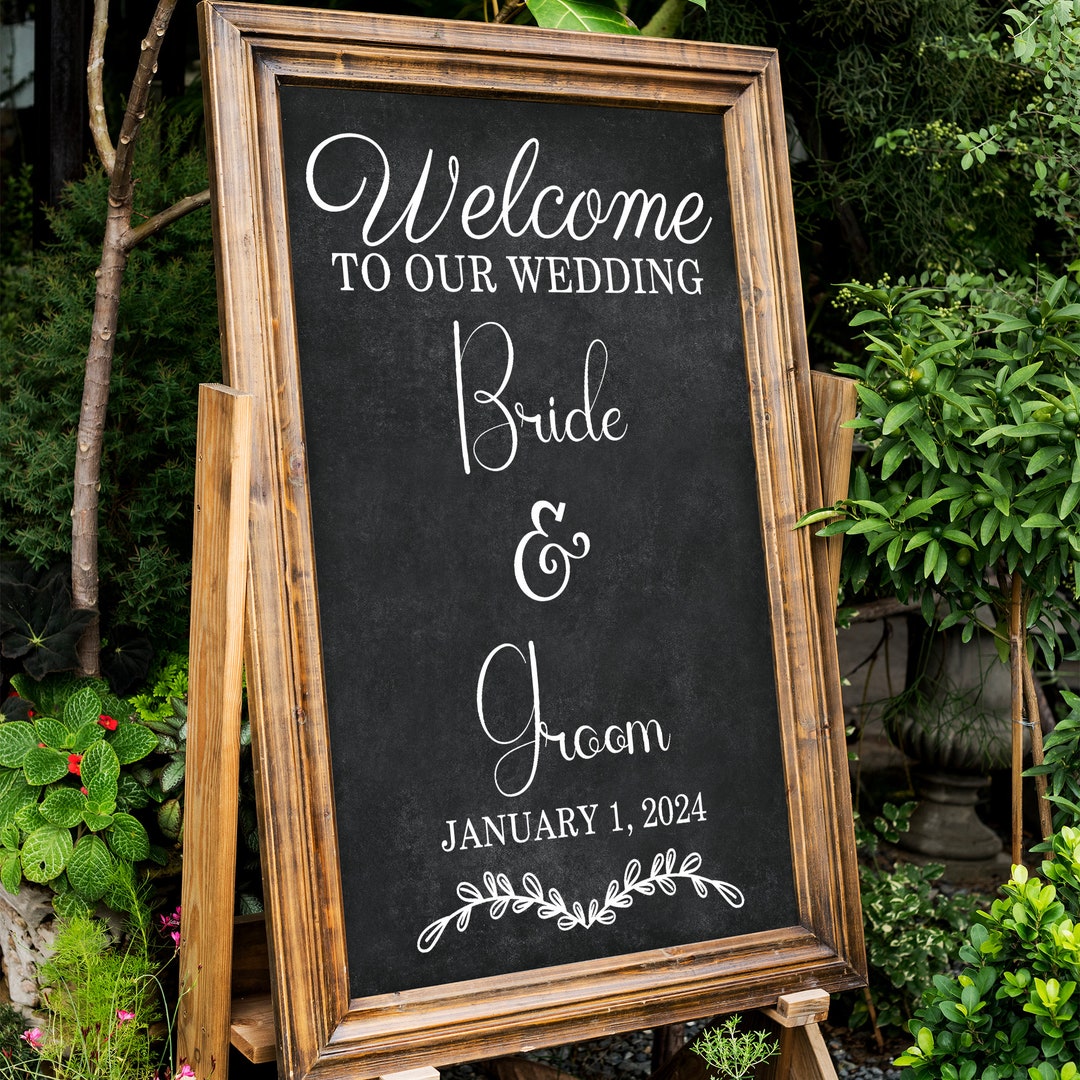 Wedding Sticker for Weddings Welcome Sign, Mirrors, Posters, Walls ...