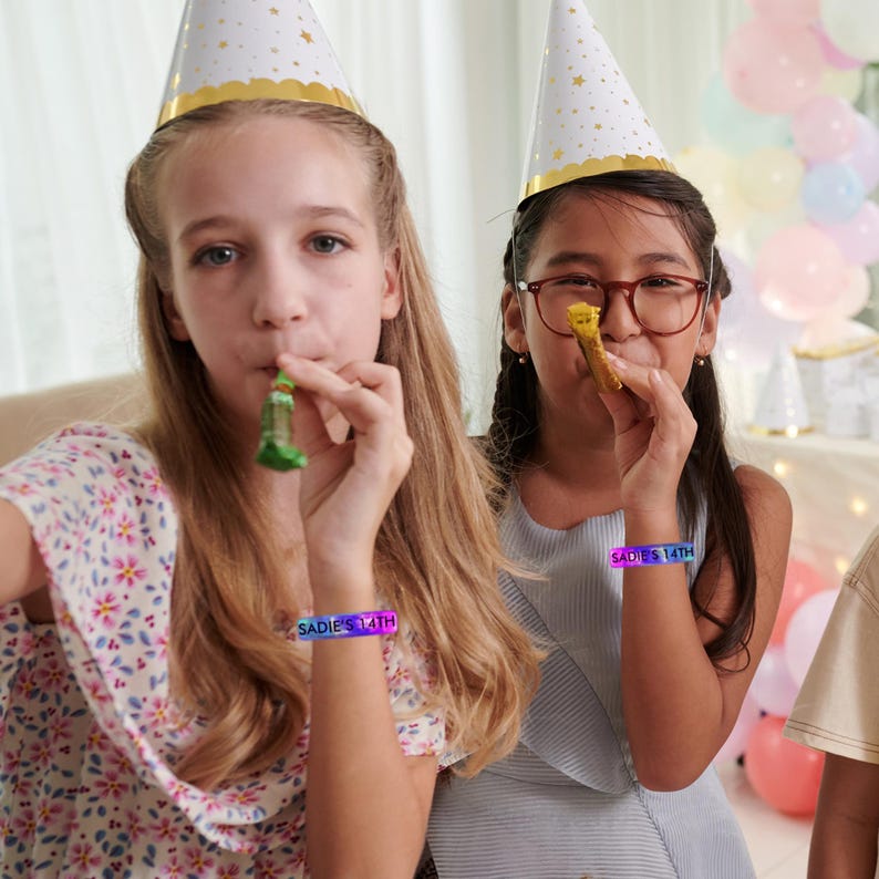 24 Customized LED Green Party Bracelets, Flashing Multi Color Light up ...