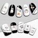Nail Art Stickers DIY Cat Sticker Shiny Kitty Nail Decal Small - Etsy