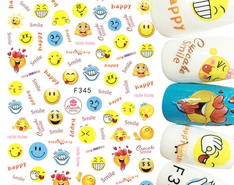 Smile Nail Decals - Etsy