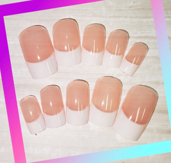 Square Round Acrylic Nails