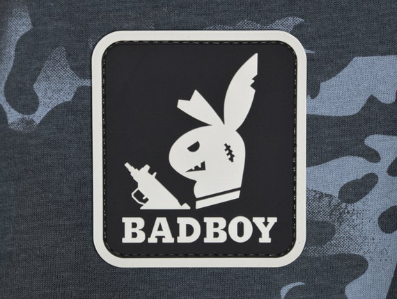 Bad Boy Bunny Funny Morale Patch PVC Removable Emblem Black - Etsy
