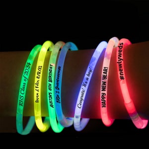 LED Foam Sticks & Glow Stick Bracelets Party Pack, 50 Pack Multi-color ...