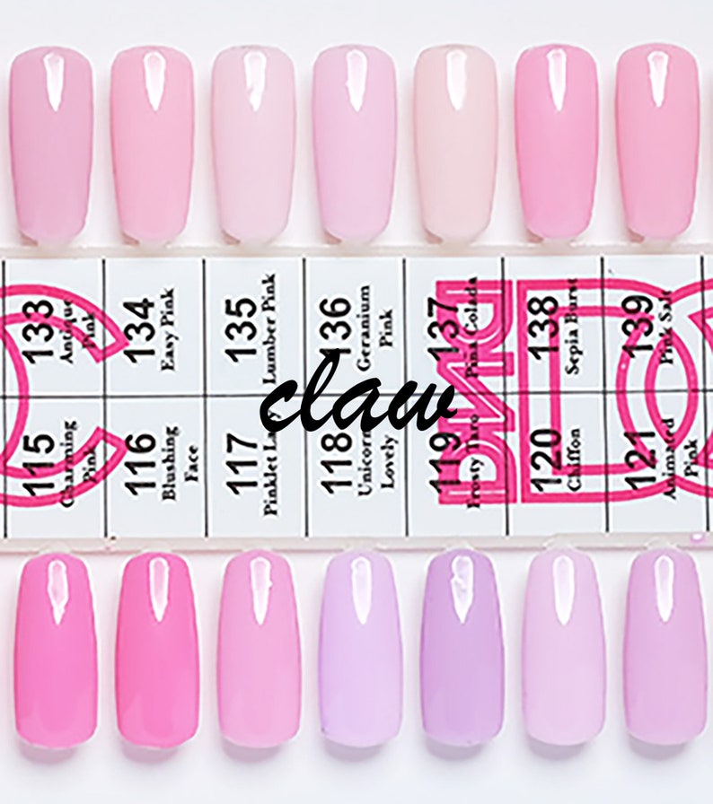 DND DC Pink Salt 139 Soak off DND Gel Polish Matching Nail - Etsy