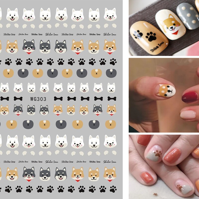 Dog Nail Decal - Etsy