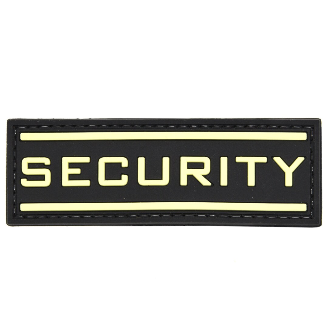 Security Guard Emblem Morale PVC Patch Removable Badge Glow in - Etsy