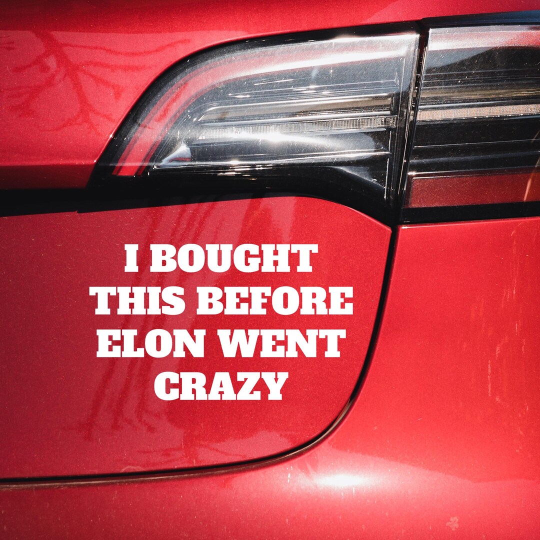 Elon Musk Vinyl Sticker, MAGA USA, Tesla Owner Stickers, Pro Tesla Anti ...