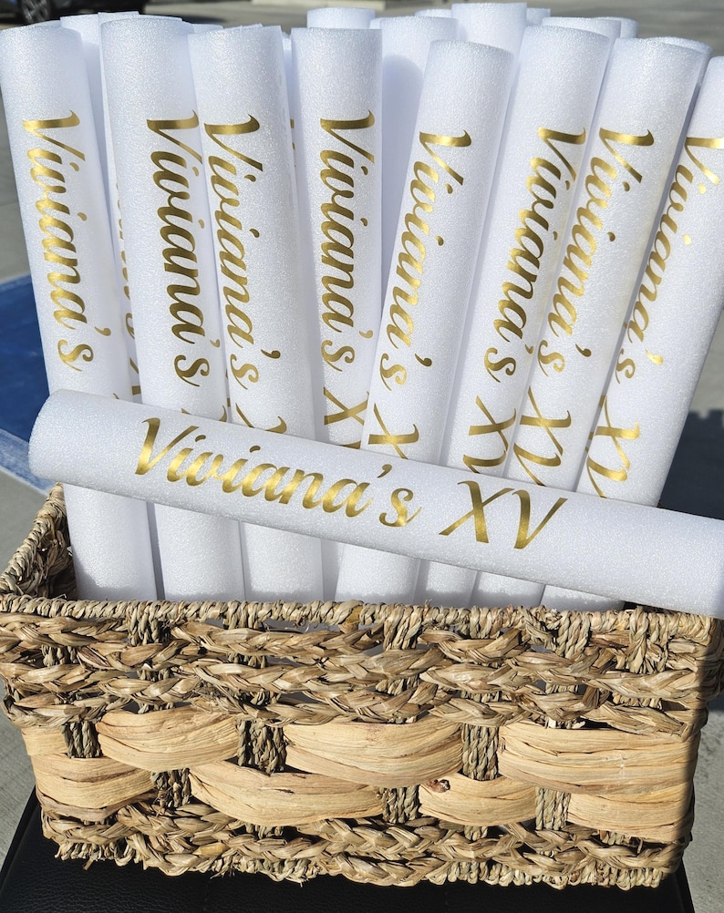 200 Custom Gold Vinyl LED Foam Glow Sticks, Party Favors - Etsy