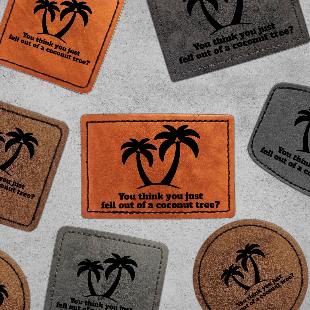 Harris Walz 2024 Coconut Tree Leather Patch, Kamala 2024, Tim Walz ...