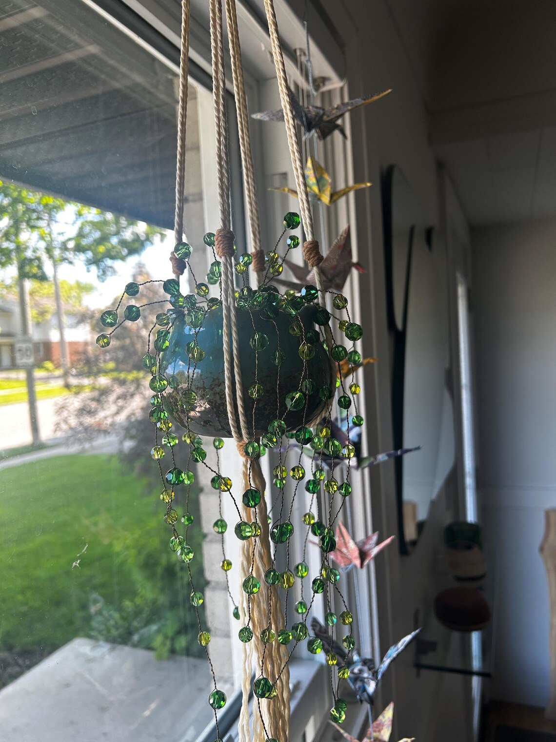 Boho Beaded String of Pearls Forever Plant - Etsy