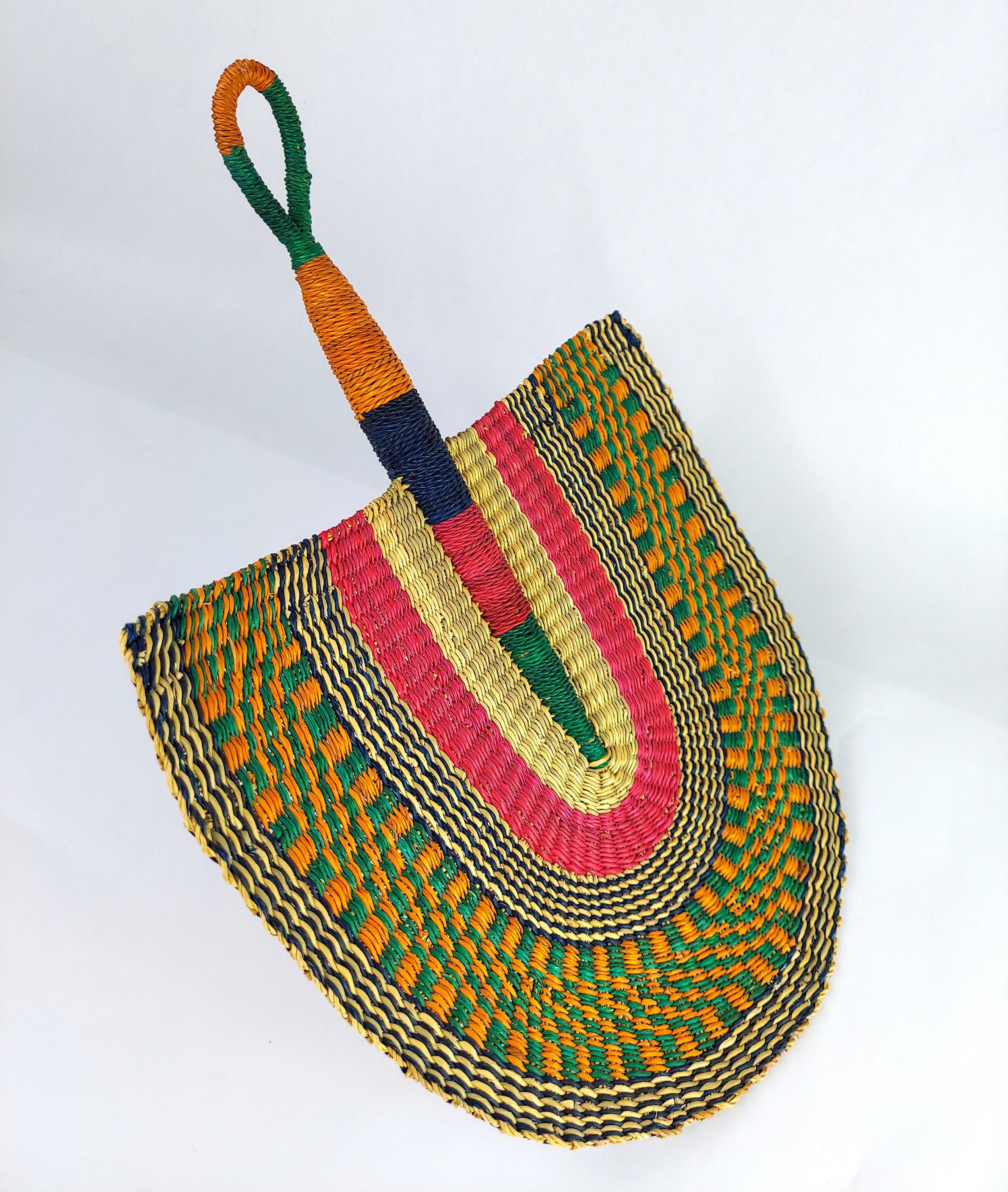 Handmade African Bolga Fan / Hand Fan / Decor | Etsy