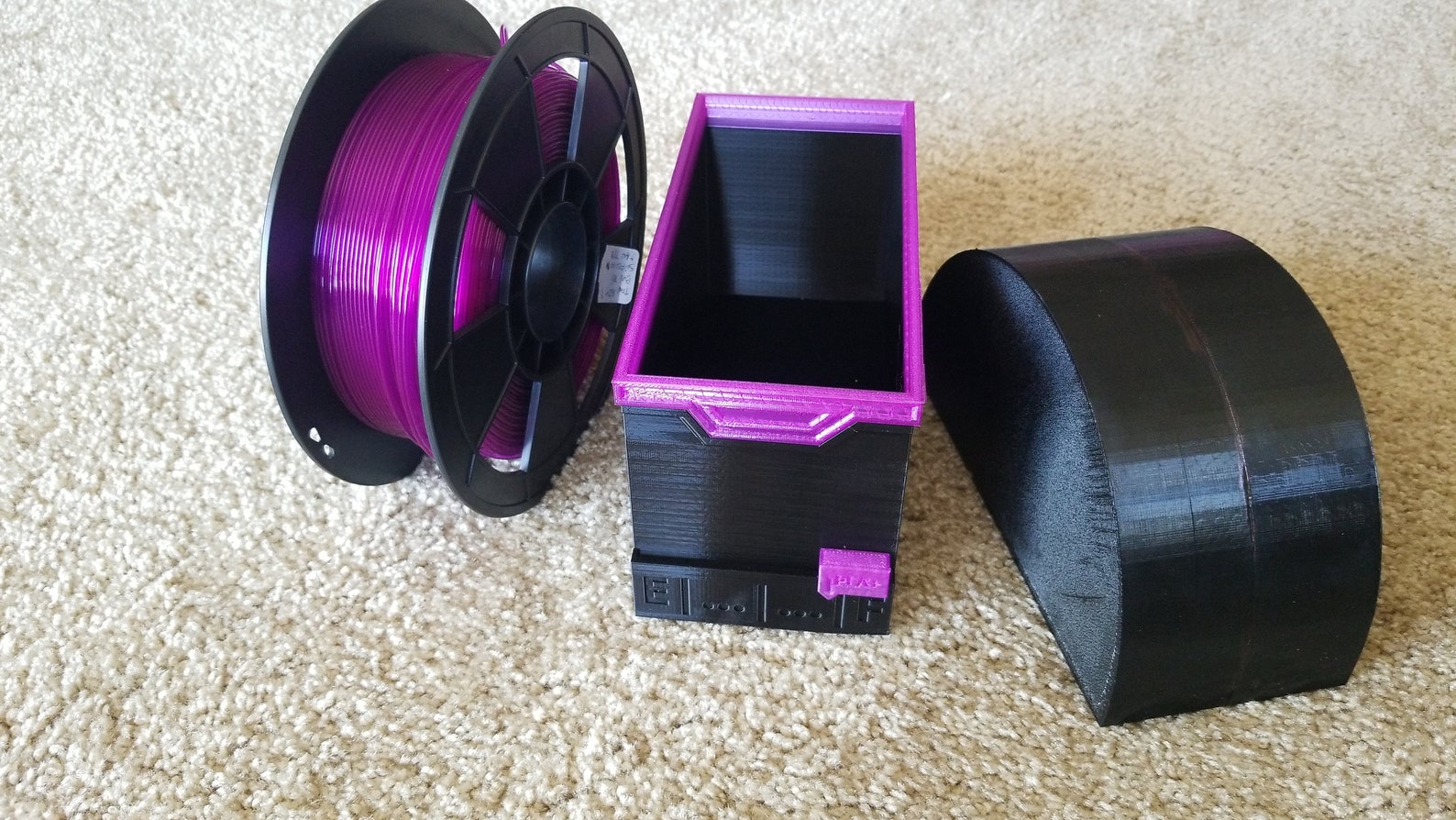 Filament Storage Box, Round Top With Fuel Gauge. - Etsy