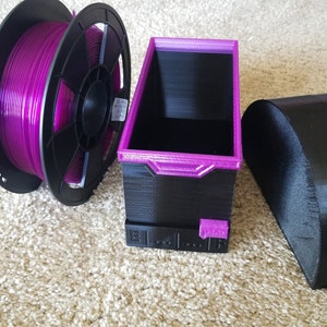 Filament Storage Box, Round Top With Fuel Gauge. - Etsy