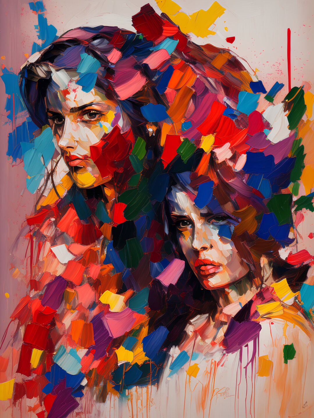 Envy and Doudt, Hidden Behind the Colors of Life. - Etsy