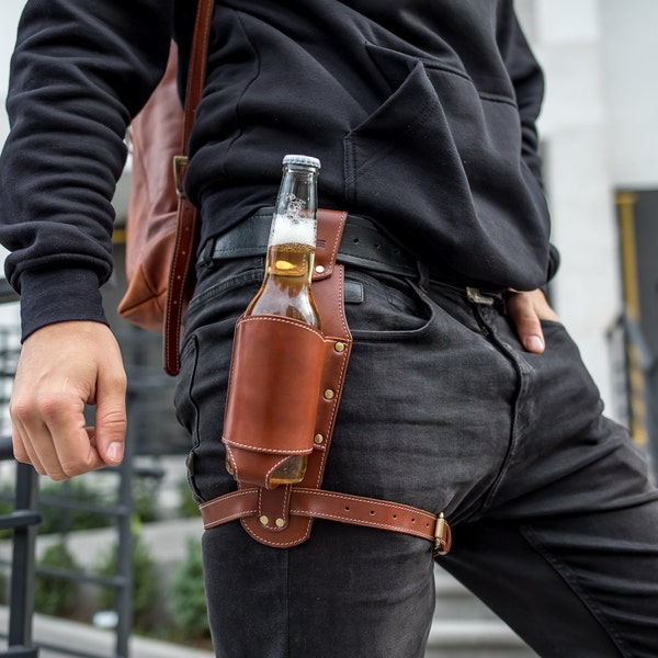 Leather Beer Holster - Etsy