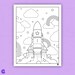 Coloring the Cosmos Coloring Pages digital Download - Etsy