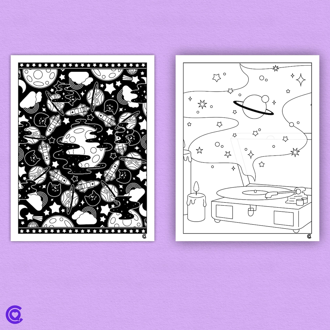 Coloring the Cosmos Coloring Pages digital Download - Etsy