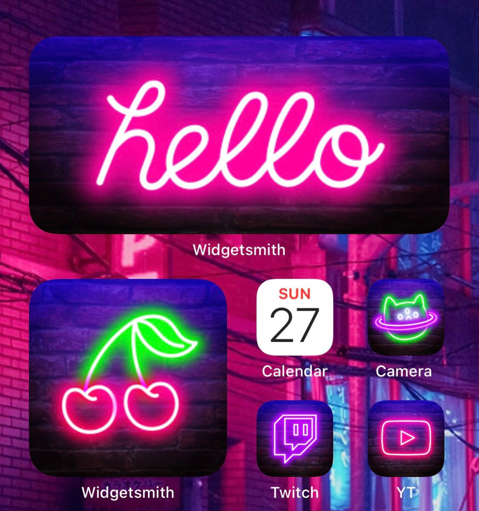 Ios 14 Neon Icon & Widget Pack digital Download - Etsy UK