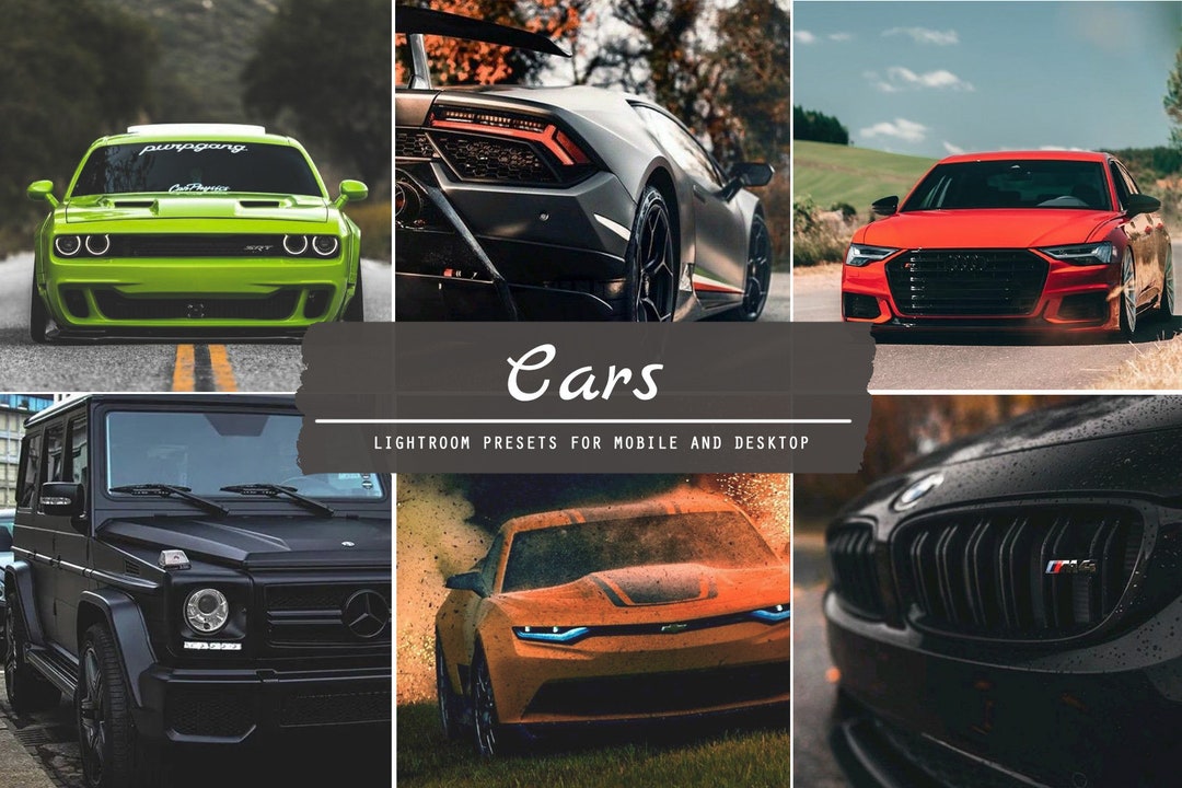 6 Mobile & Desktop Cars Lightroom Presets | Instagram Presets for ...