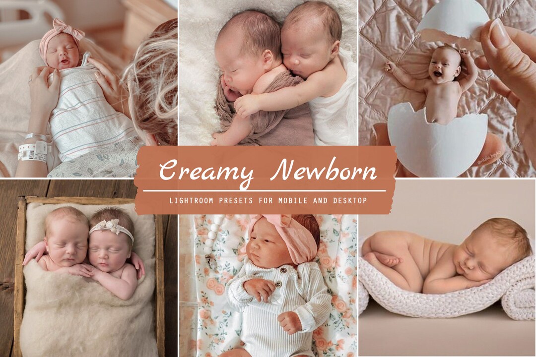 10 Mobile & Desktop Creamy Newborn Lightroom Presets | Instagram ...