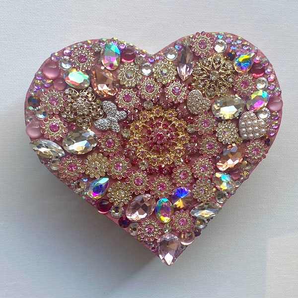 Glass Heart Box - Etsy