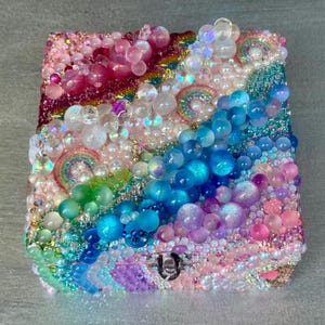 Girl's Fantasy Bedazzled Box /rhinestones, Pearls Mosaic Box ...
